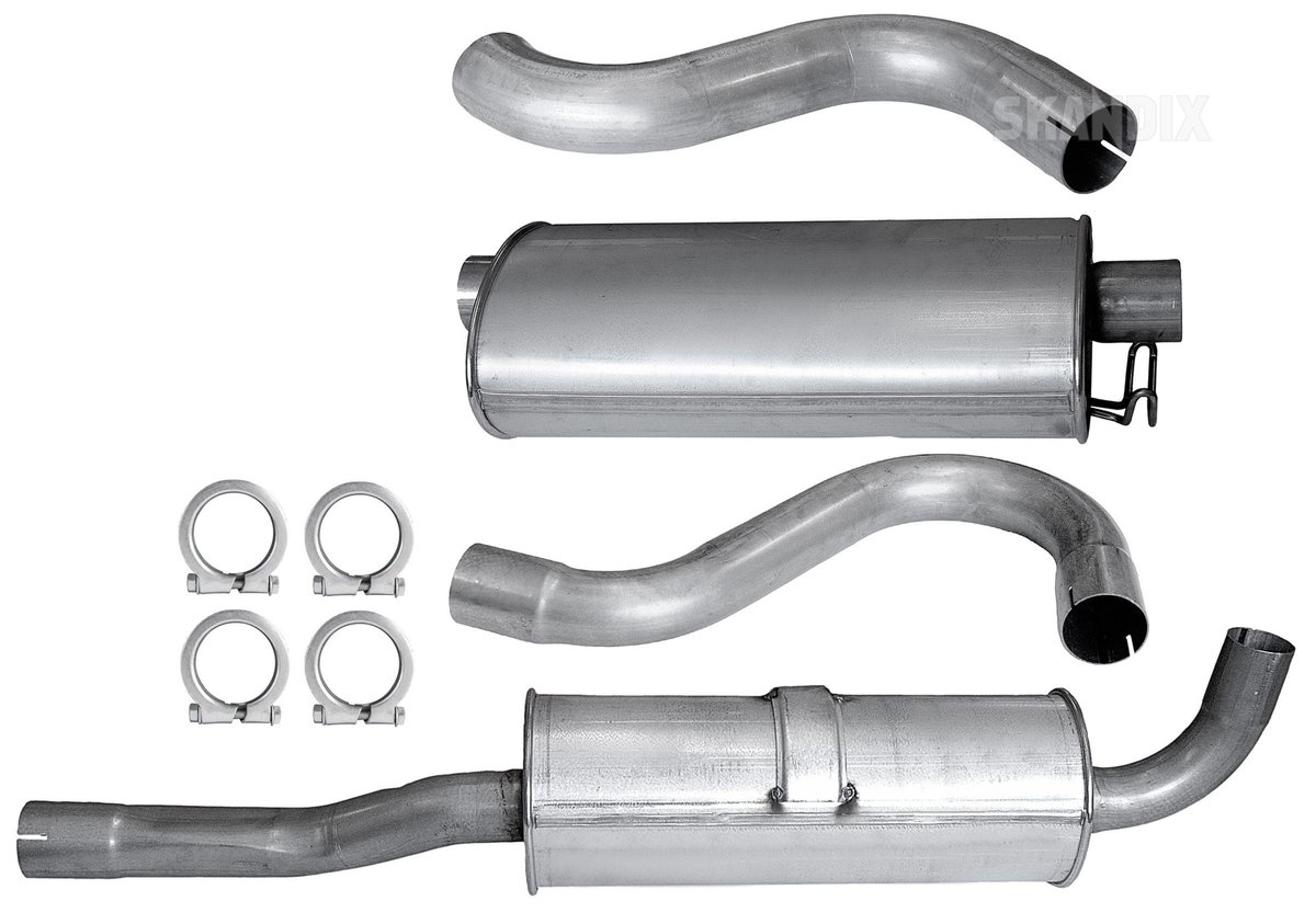 SKANDIX Shop Volvo parts: Exhaust system from Catalytic converter ...