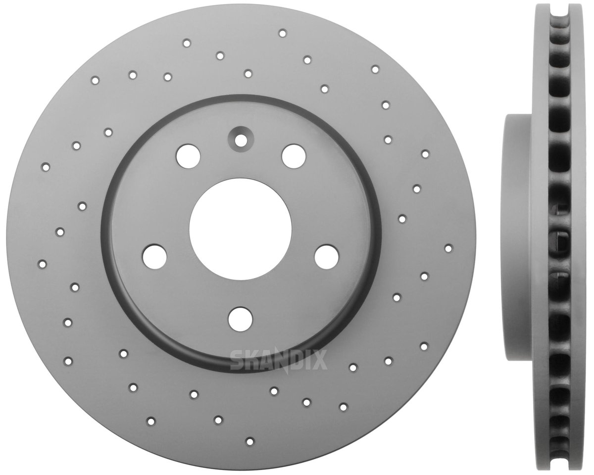 SKANDIX Shop Saab parts: Brake disc Front axle perforated internally ...