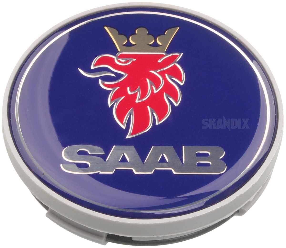 SKANDIX Shop Saab parts: Wheel Center Cap grey blue for Genuine Light ...