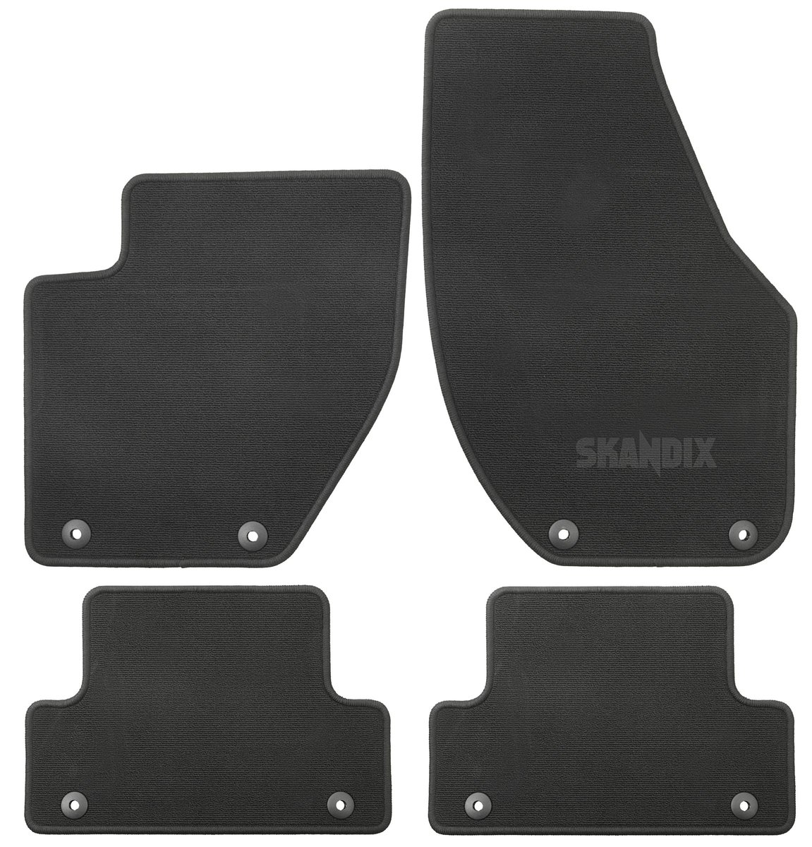 SKANDIX Shop Volvo parts: Floor accessory mats Velours anthracite ...