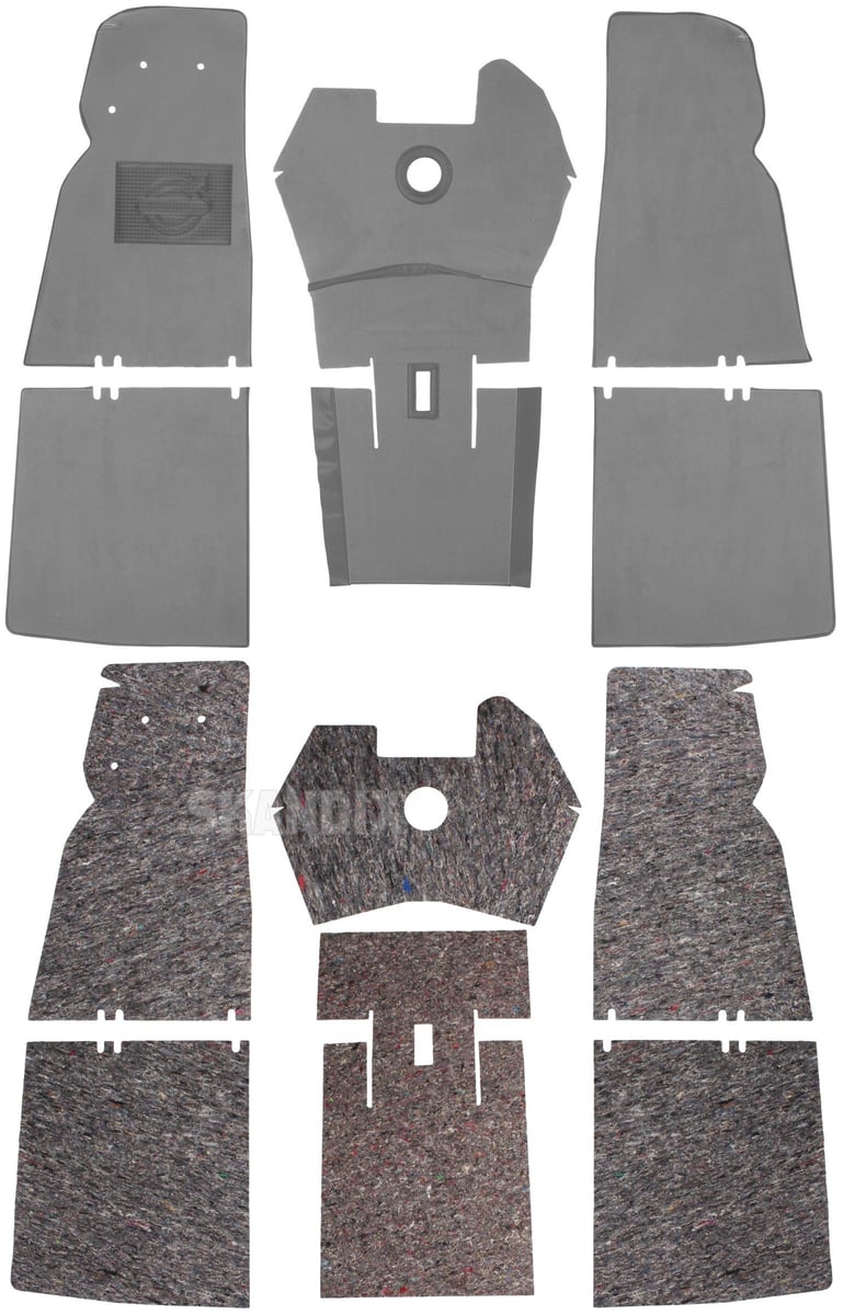 SKANDIX Shop Volvo parts: Carpet set Velours (1052088)