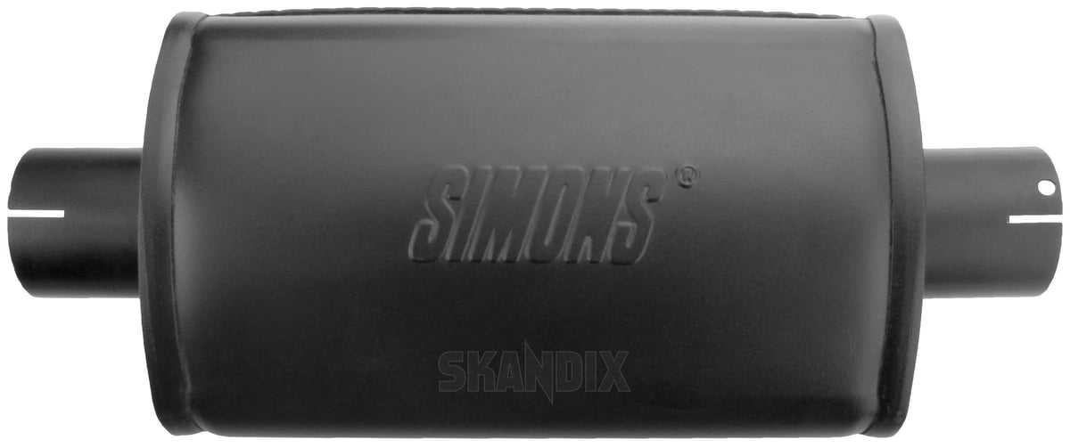 SKANDIX Shop Universalteile: Schalldämpfer, universal oval 2,5 Zoll ...