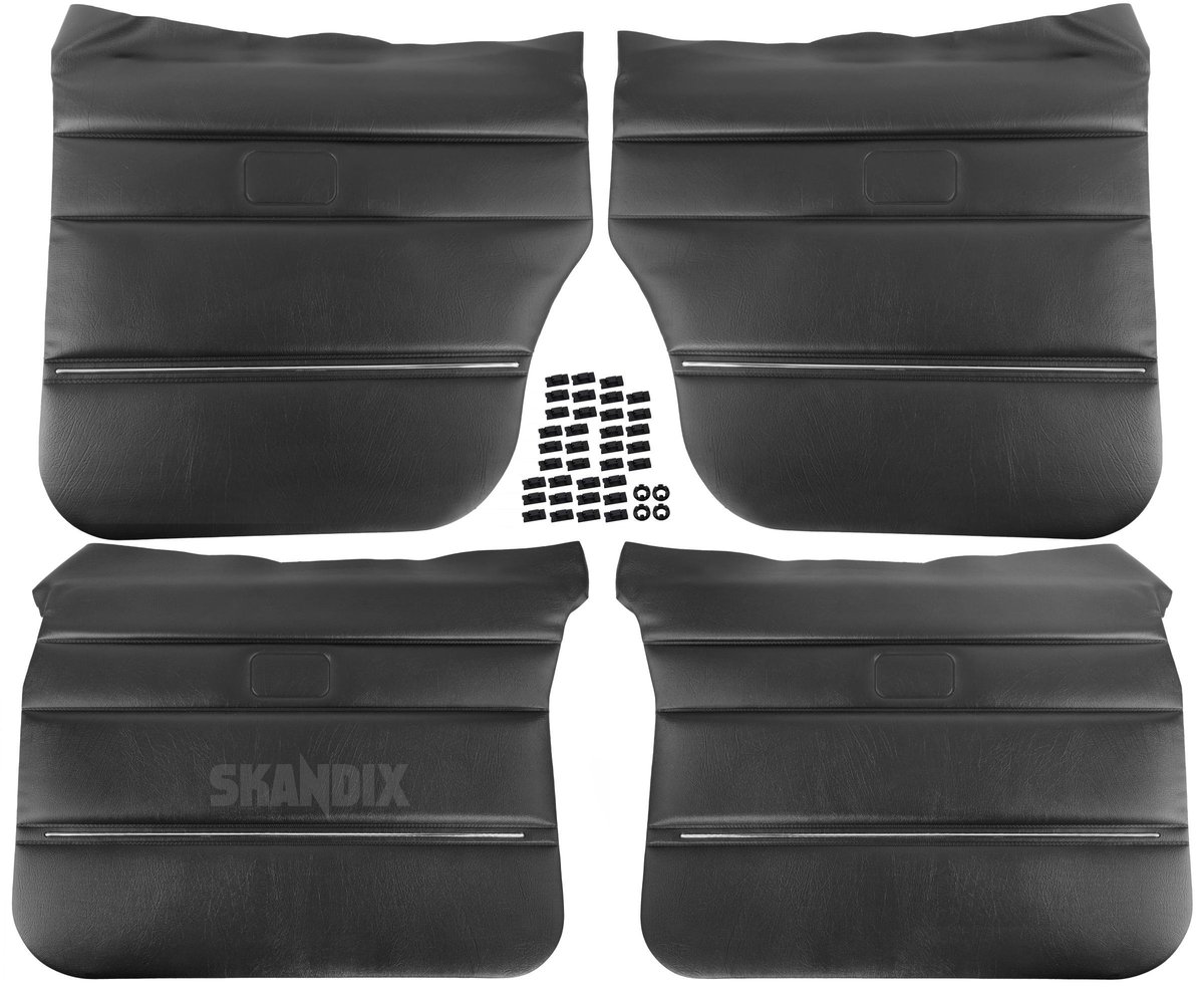 SKANDIX Shop Volvo parts: Interior door panel for all Doors black Kit ...