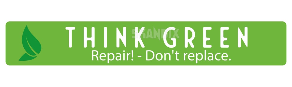 SKANDIX Shop Universal parts: Sticker THINK GREEN Repair! - Don't ...