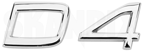 SKANDIX Shop Volvo parts: Emblem Tailgate Trunk lid "D4" 31333140 (1069463)