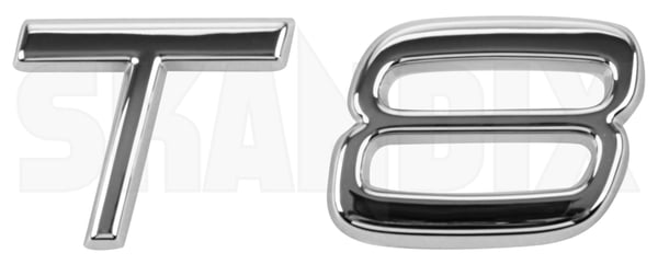 SKANDIX Shop Volvo Ersatzteile: Emblem Heckklappe "T8" 31378790 (1070410)