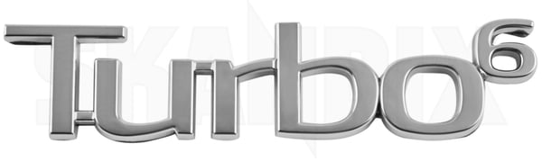 SKANDIX Shop Saab parts: Emblem Tailgate "Turbo 6" 12841794 (1084735)
