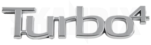 SKANDIX Shop Saab parts: Emblem Tailgate "Turbo 4" 12841795 (1084736)